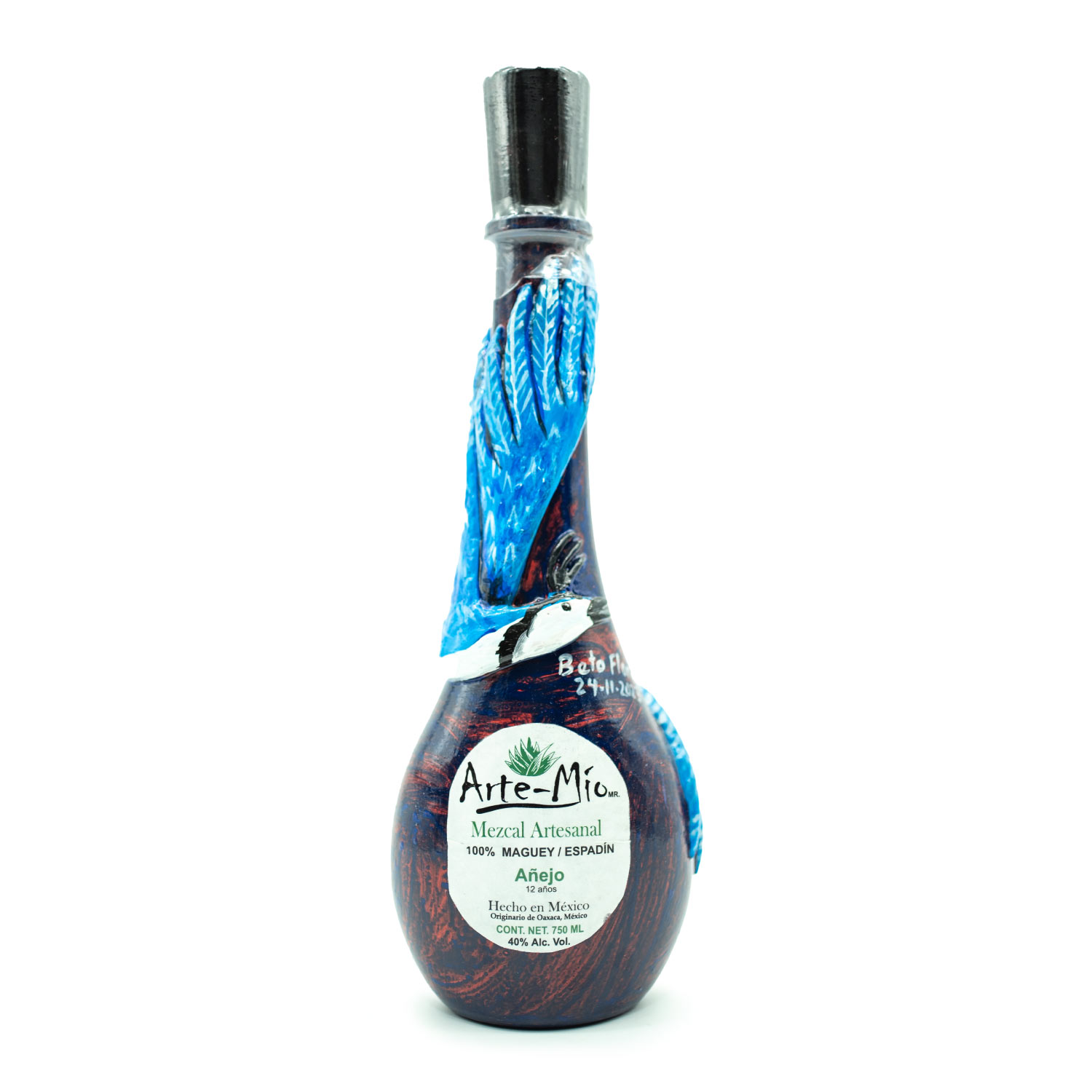 Mezcal Artesanal Arte Mío Añejo 12 años 750ml - Mezcal Shop MX