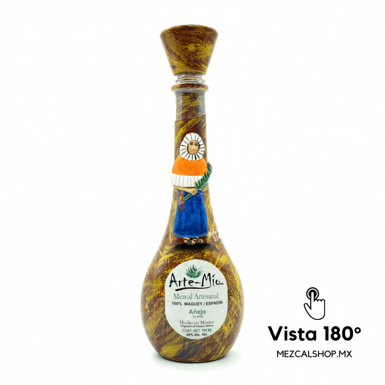 Mezcal Artesanal Arte Mío Añejo 12 años 750ml - Mezcal Shop MX